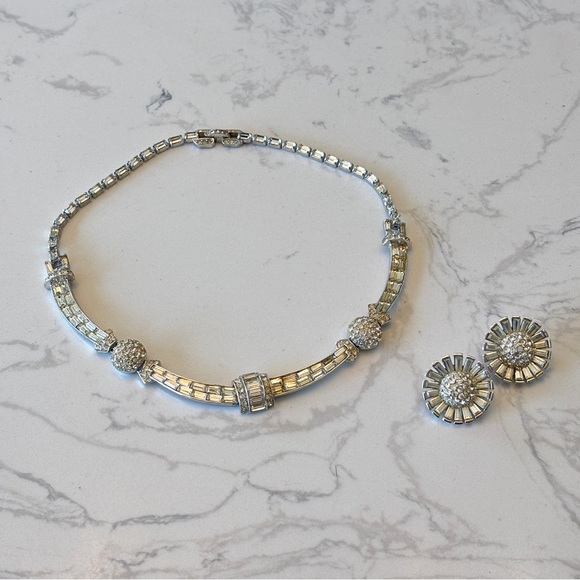 Boucher | Jewelry | Vintage Designer Boucher Rhinestone Collar Necklace ...